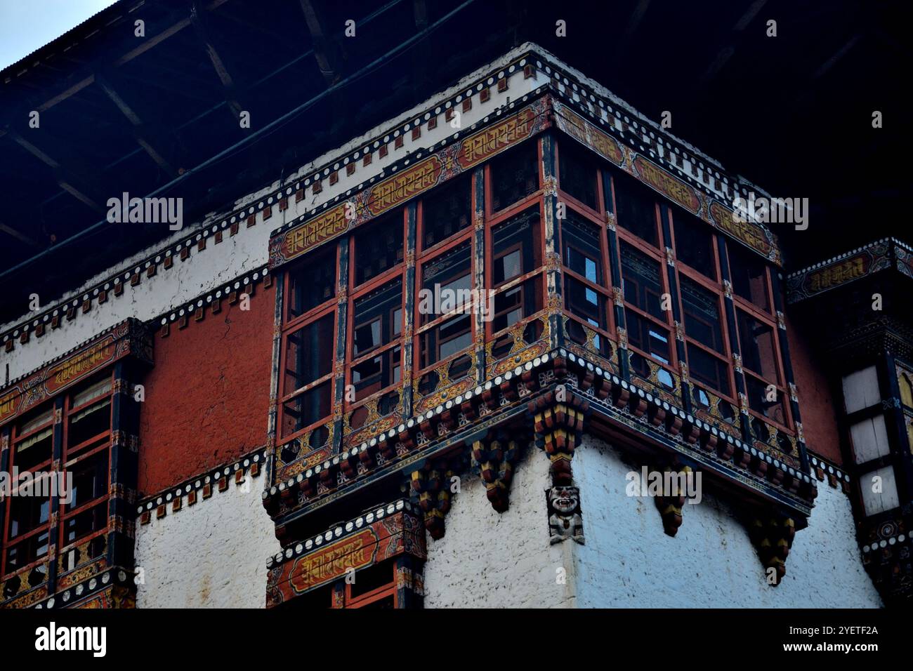 Partial view of the King's Palace also known as Dechencholing Palace ...