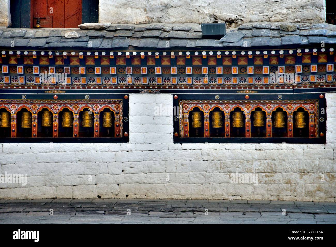 Partial view of the King's Palace also known as Dechencholing Palace ...