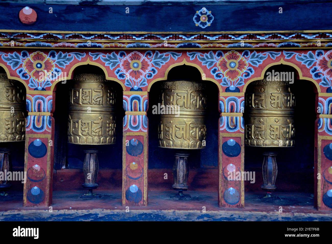 Partial view of the King's Palace also known as Dechencholing Palace ...