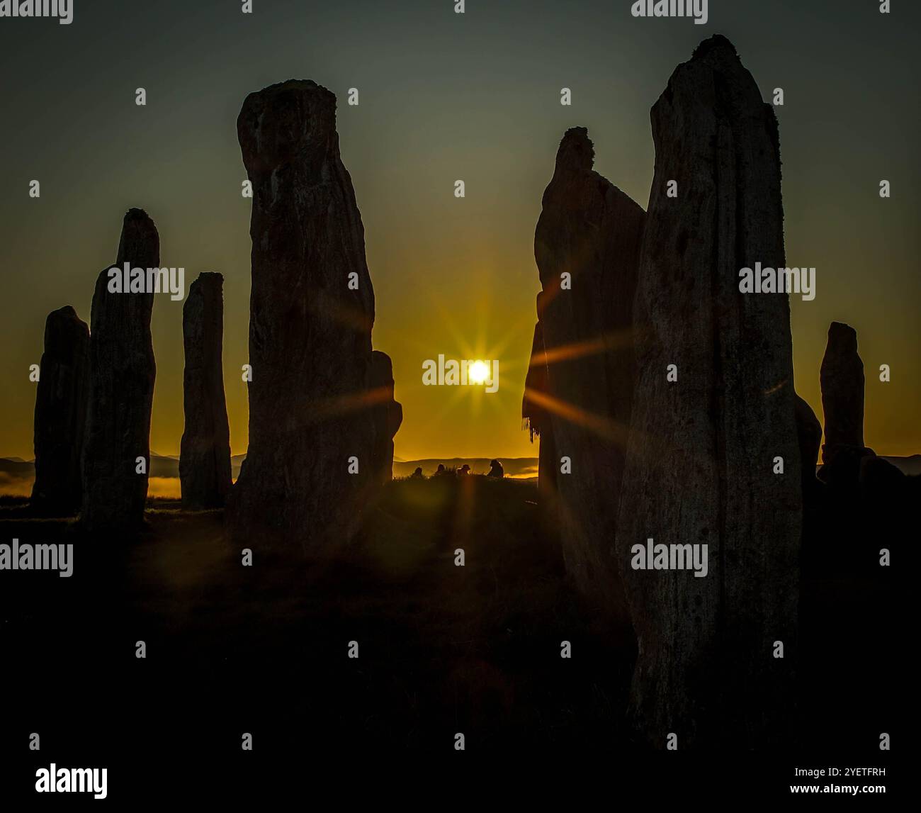 Standing Stones of Callanish, Lewis, Outer Hebrides, Scotland Stock ...