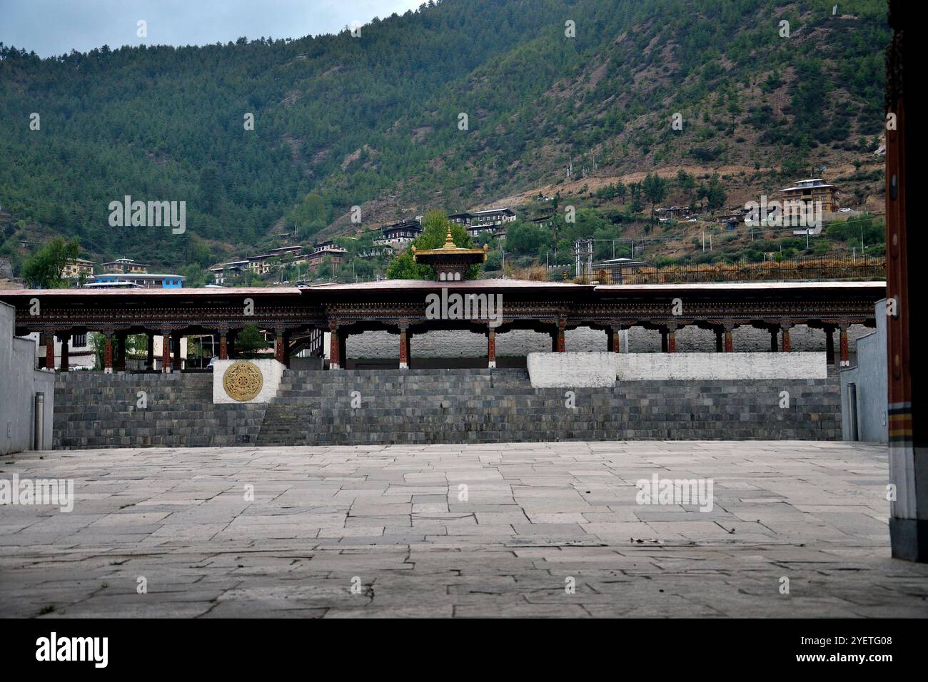 Partial view of the King's Palace also known as Dechencholing Palace ...