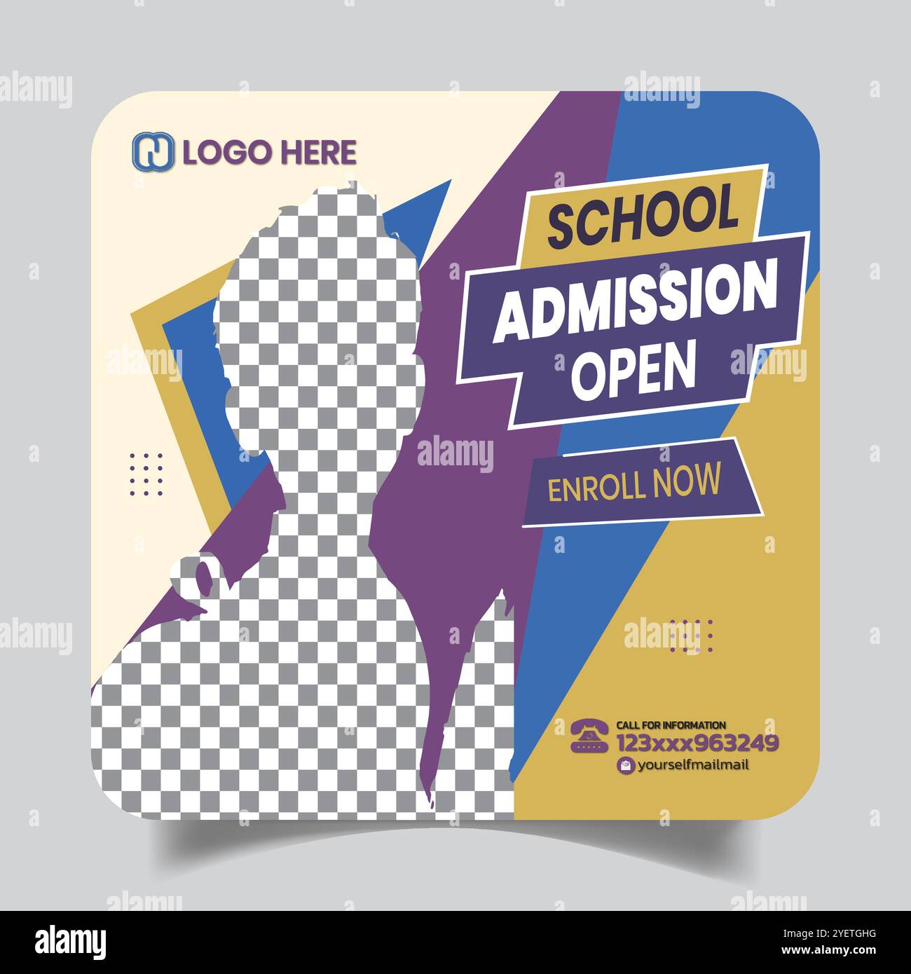 Study Social Media Post Design Template Stock Vector Image & Art - Alamy