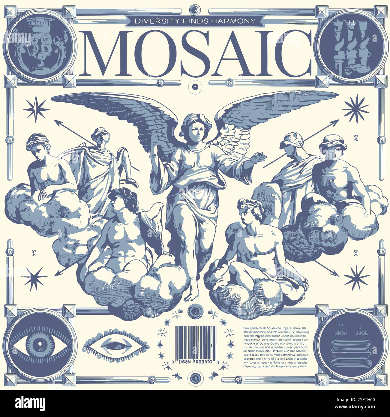 Angel wings wall Stock Vector Images - Alamy