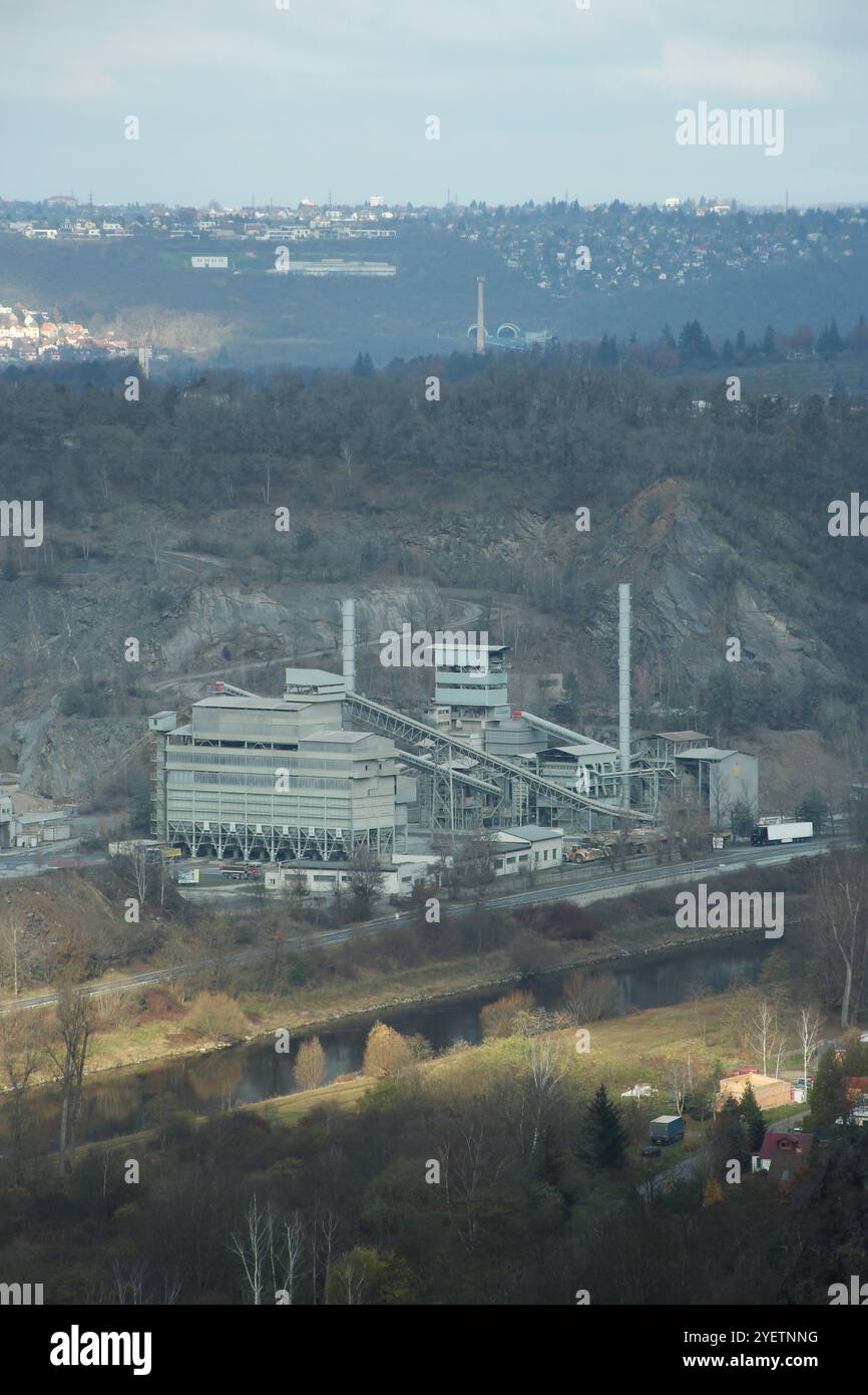 a factory in a quarry in the Czech Republic. It has moody vibe Stock ...