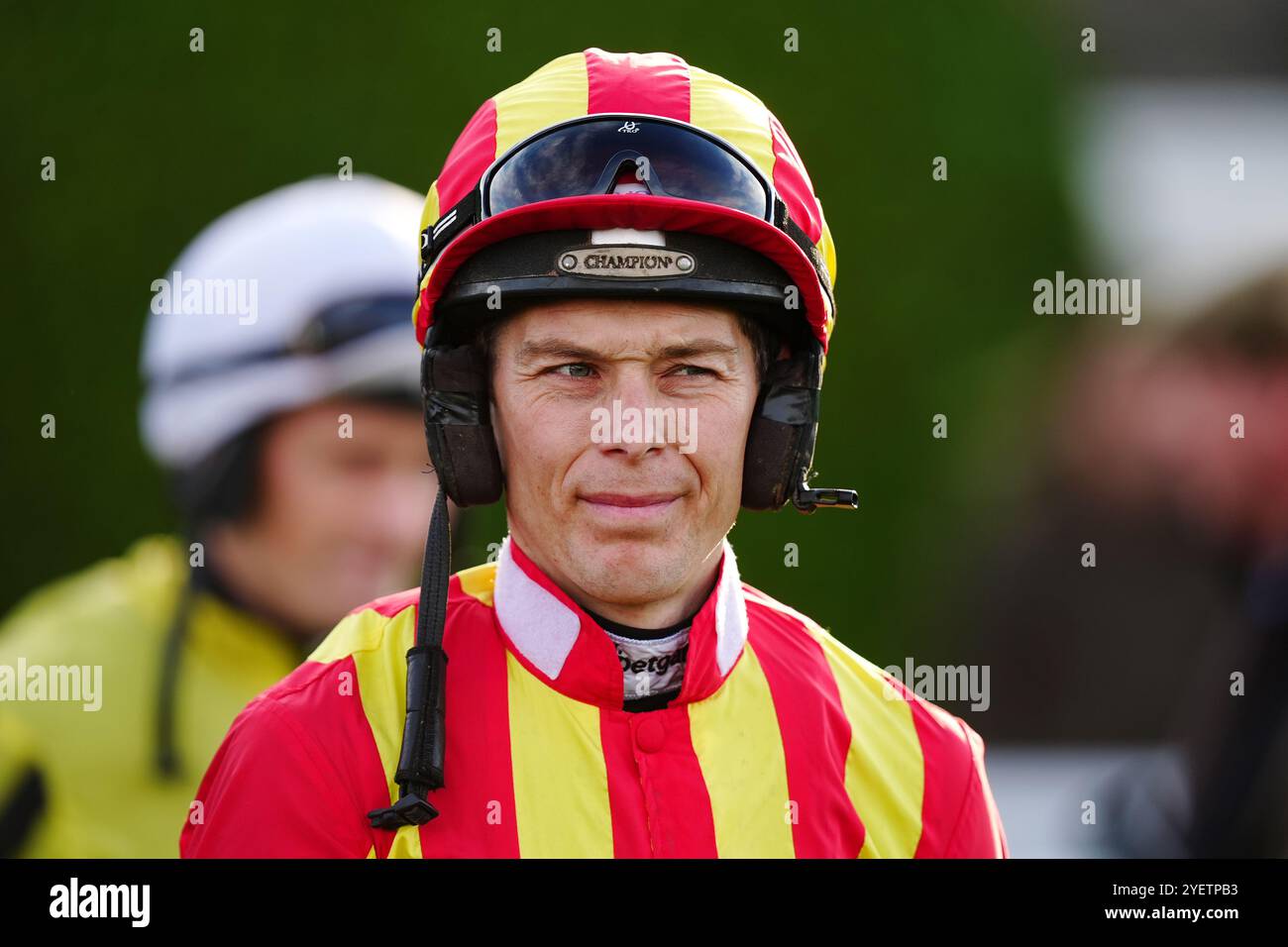 Jockey Lee Edwards at Wetherby Racecourse. Picture date: Friday ...