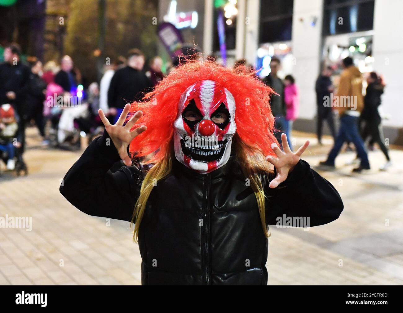 Revellers and performers at the 2024 Halloween carnival and parade in ...