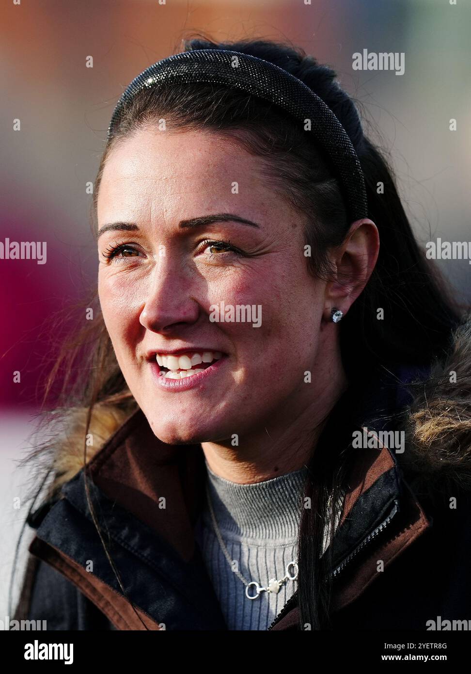 Trainer Rebecca Menzies at Wetherby Racecourse. Picture date: Friday ...