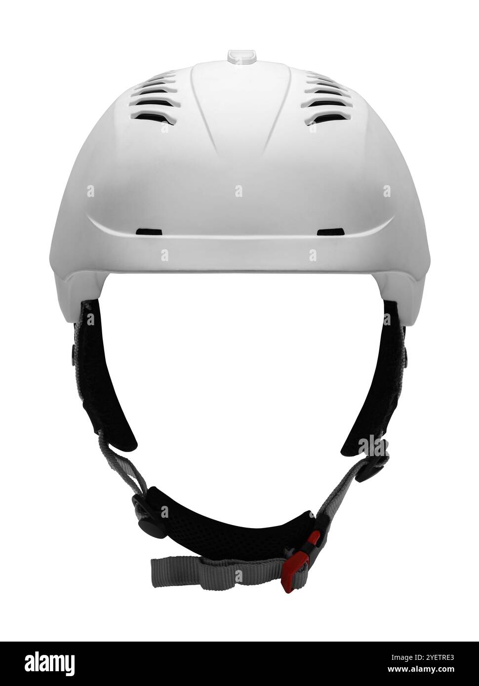 Snowboard Helmet Front View Cut Out on White Stock Photo - Alamy