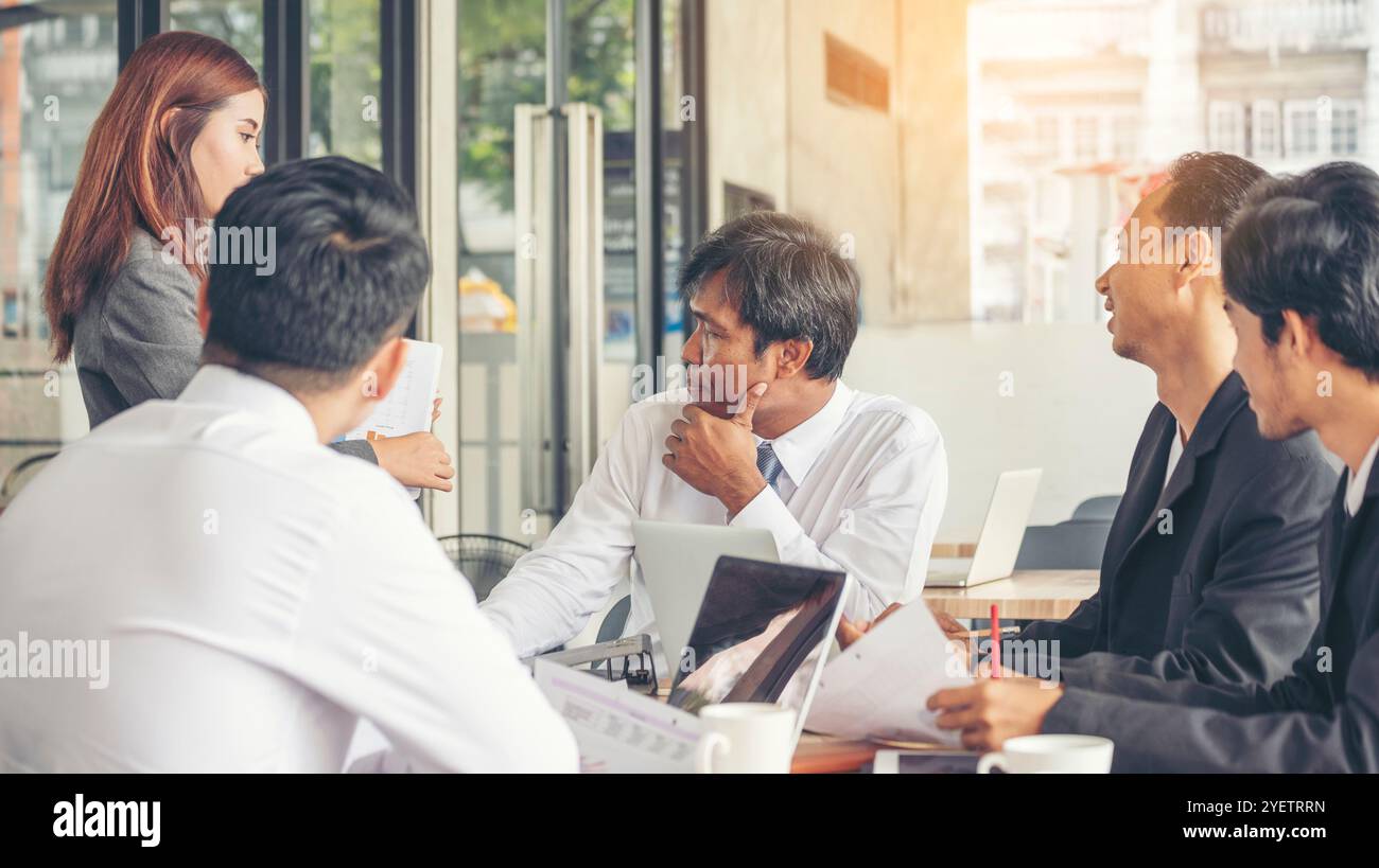 Teamwork Concept. Collaboration Team Meeting Communication with Business Teamwork Working ...