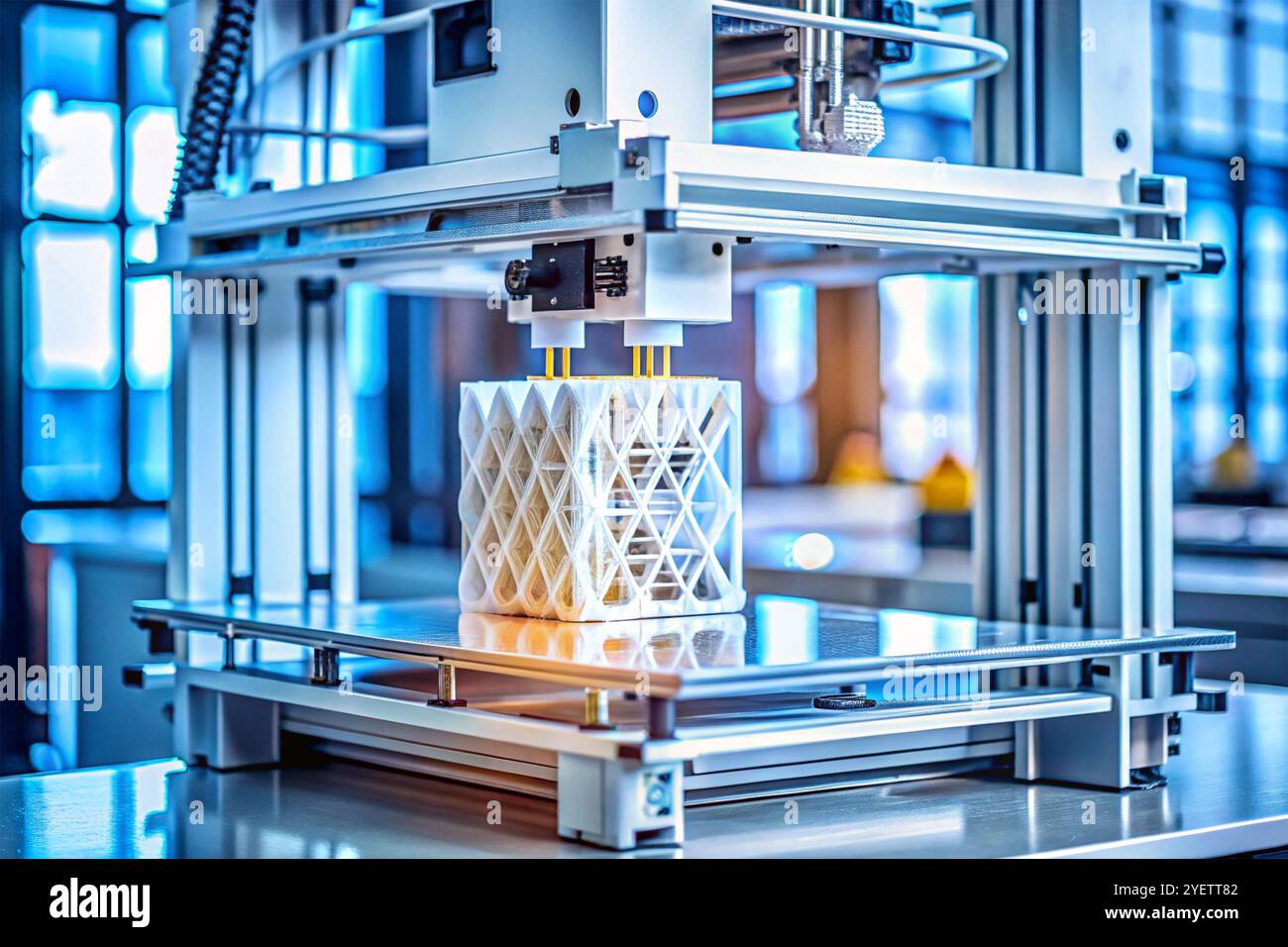3D printing technology creating complex structures Stock Photo - Alamy