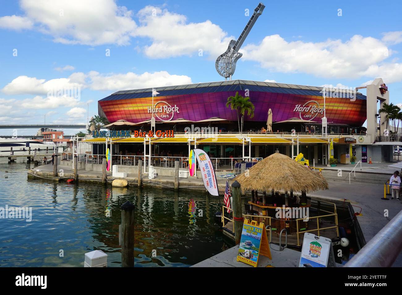 Hard Rock Cafe restaurant and shop, Bayside Marketplace, Miami, Florida ...