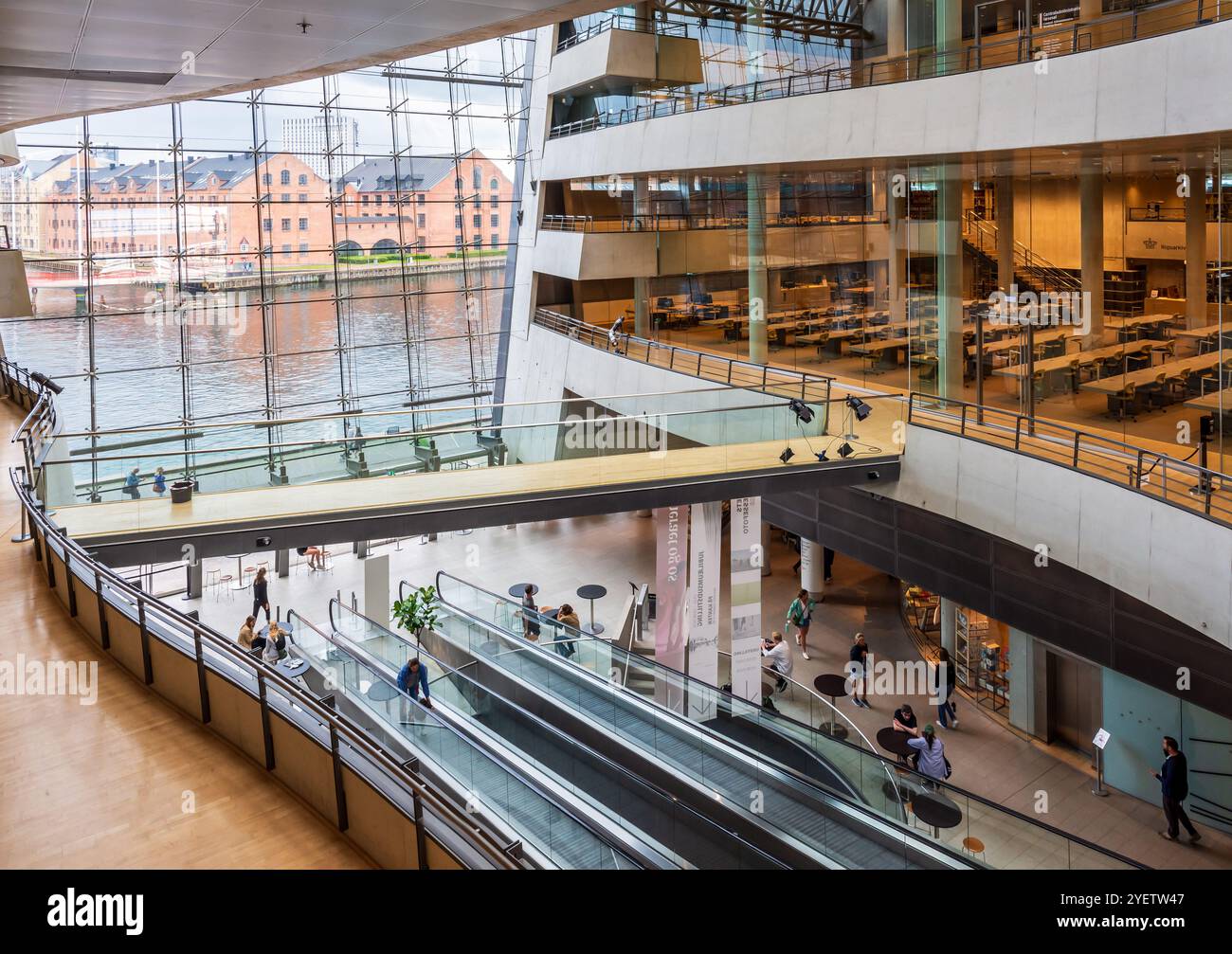 Interior of the Black Diamond building in Copenhagen, Denmark, by ...
