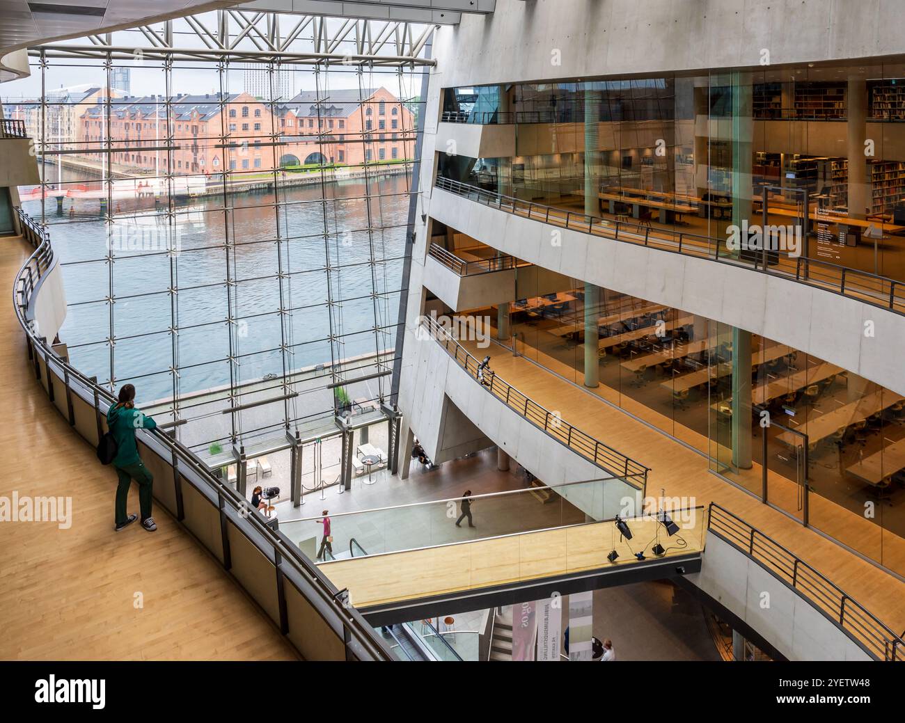 Interior of the Black Diamond building in Copenhagen, Denmark, by ...