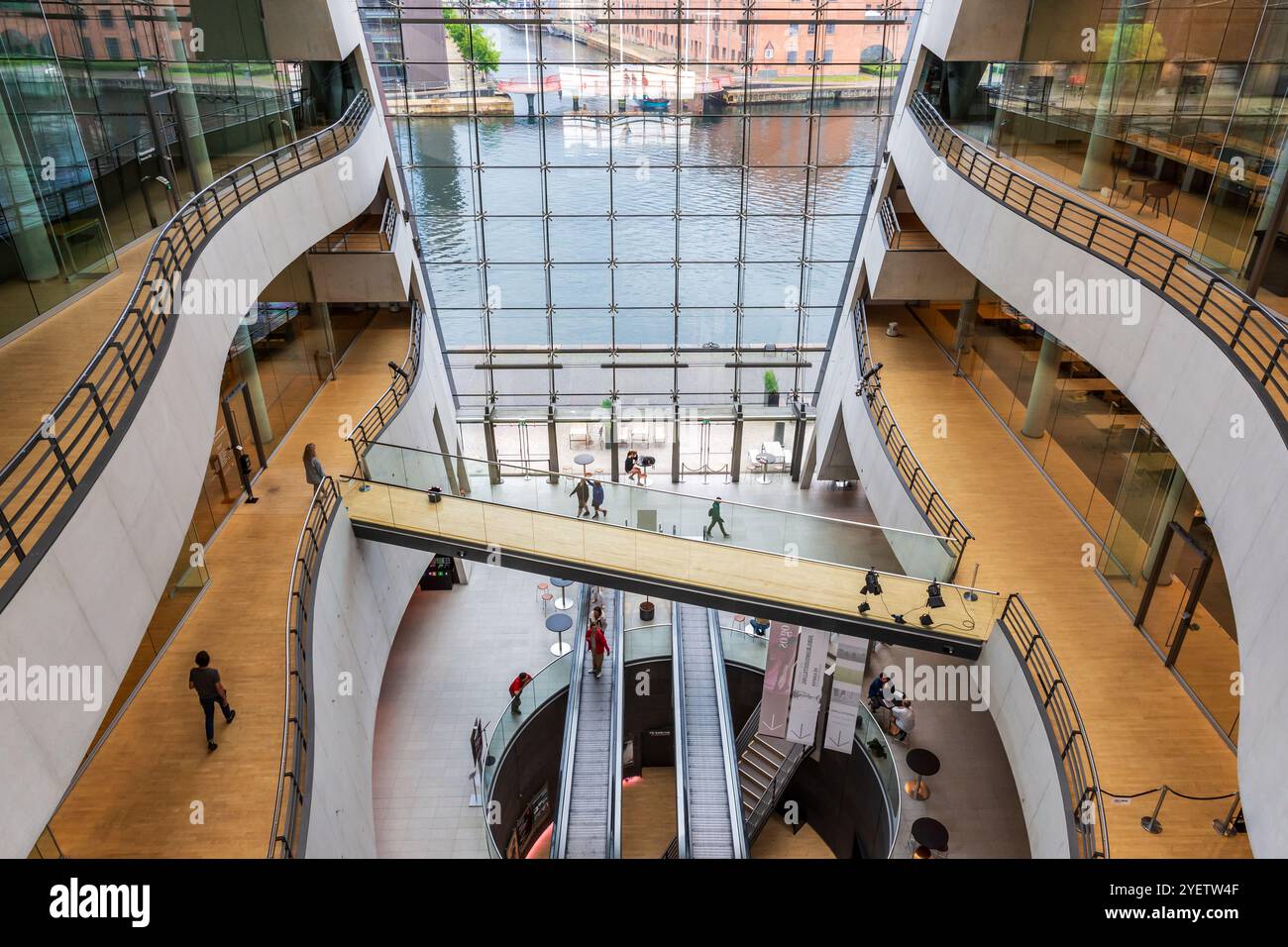 Interior of the Black Diamond building in Copenhagen, Denmark, by ...