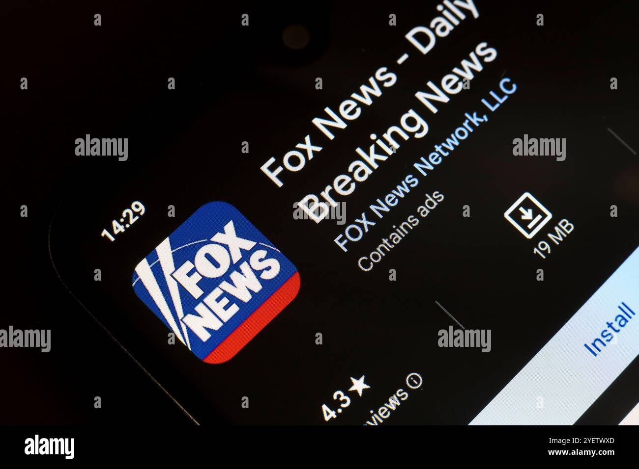 November 1, 2024, Brazil. In this photo illustration, the Fox News app ...