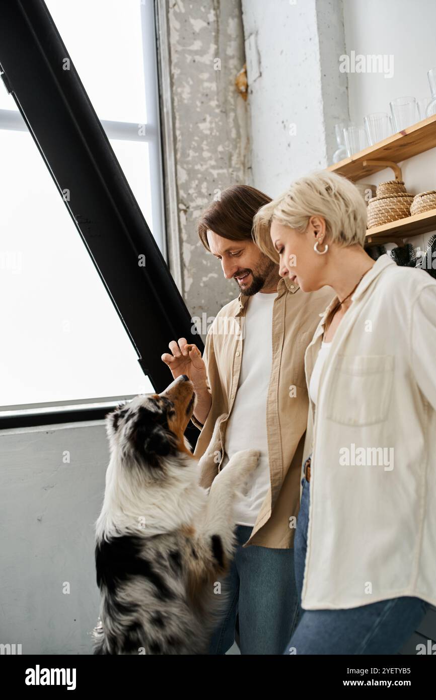 Loving couple shares relaxed hi-res stock photography and images - Alamy