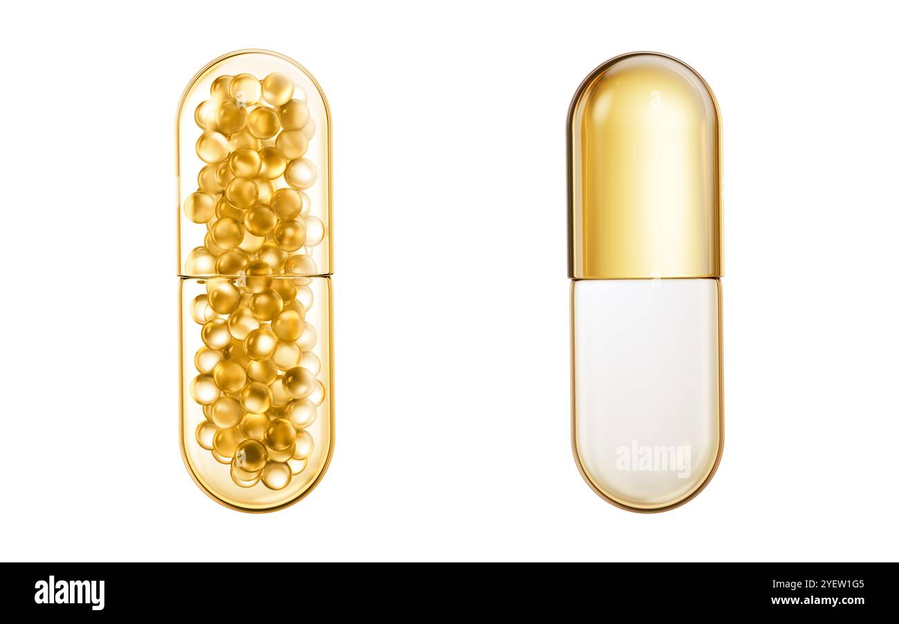Collagen capsule isolated on hi-res stock photography and images - Alamy