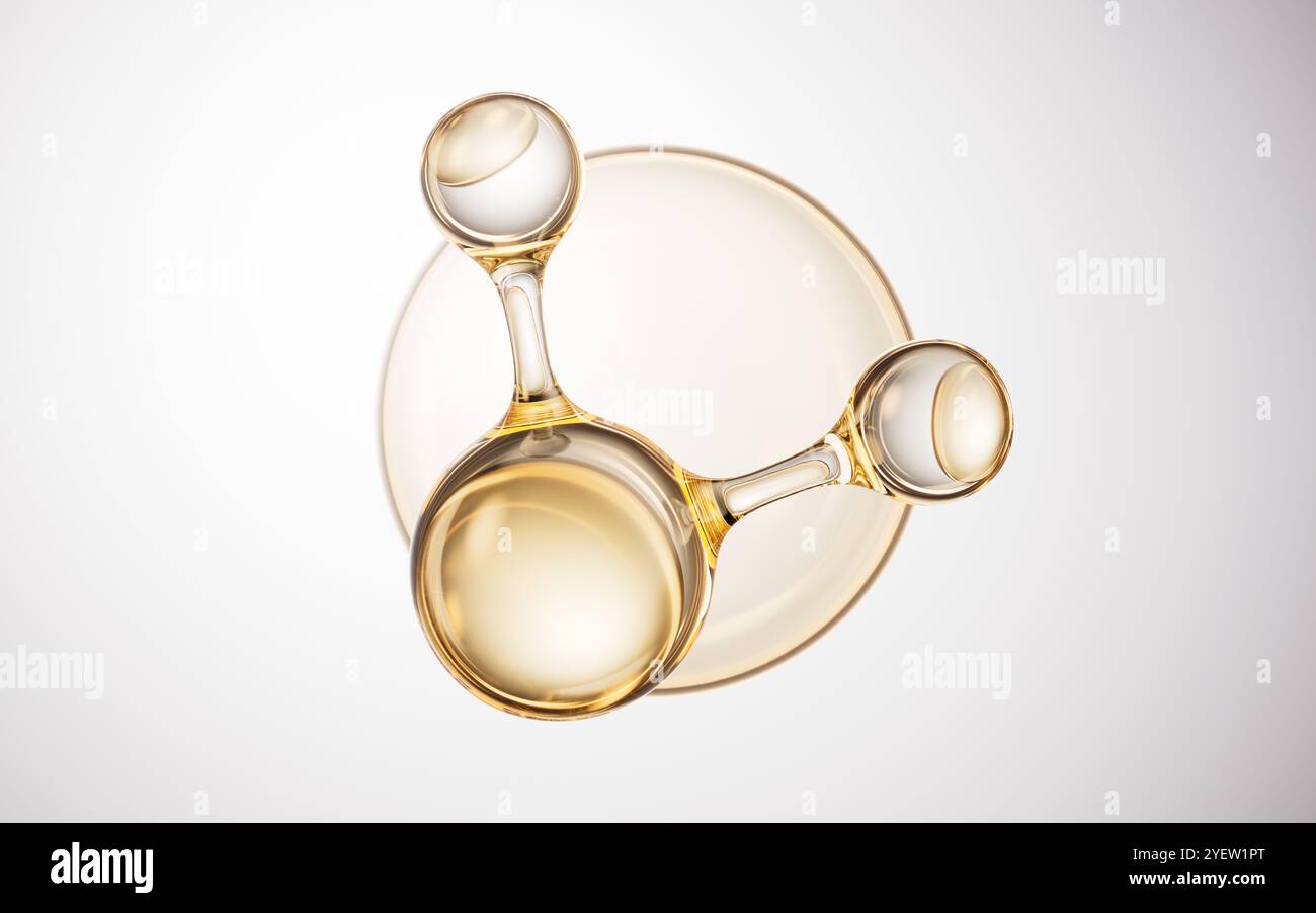 Biological golden molecule bubble hi-res stock photography and images ...