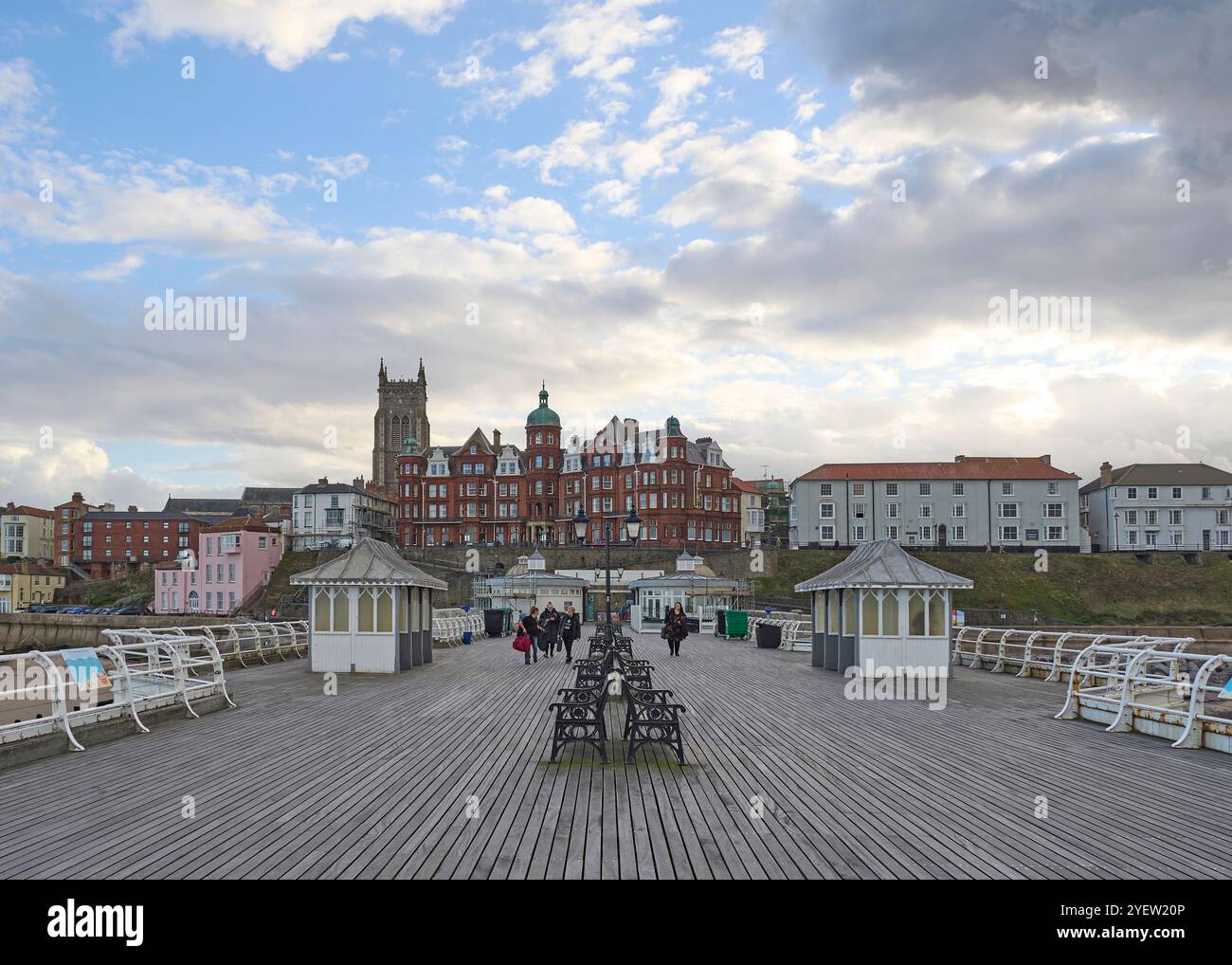 Cromer pier Victorian seaside town on the North Norfolk coast Stock ...