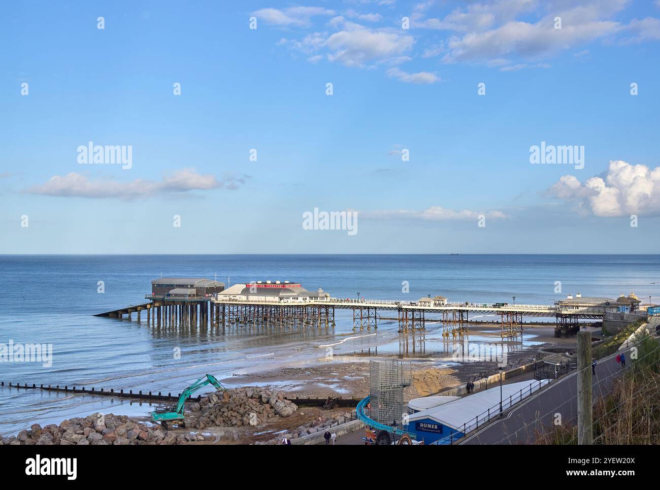 Cromer pier Victorian seaside town on the North Norfolk coast Stock ...