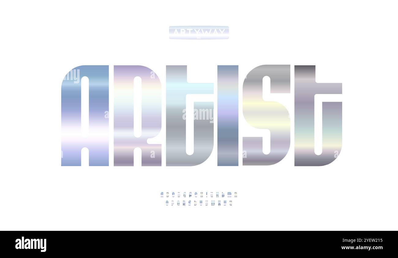 Graphic artist typeface Stock Vector Images - Alamy