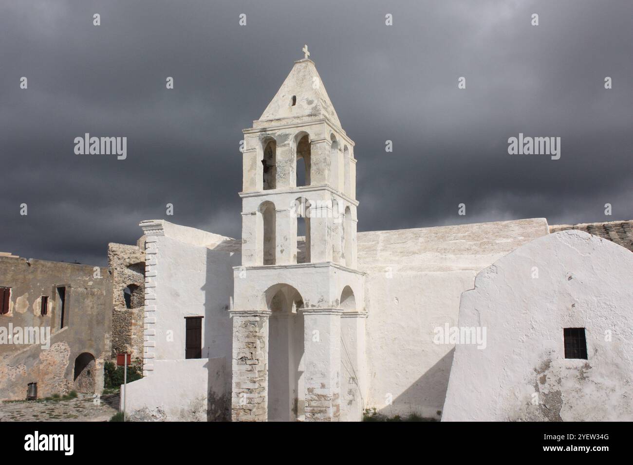 The church inside the castle at Hora, Kythira, Greece Stock Photo - Alamy