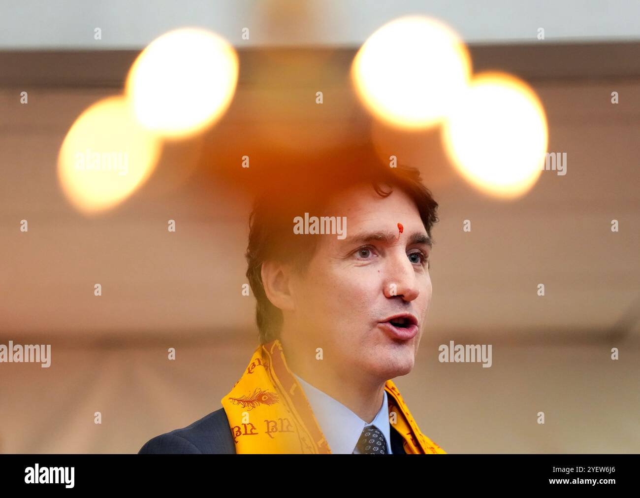 London, Canada. 01st Nov, 2024. Prime Minister Justin Trudeau attends a ...
