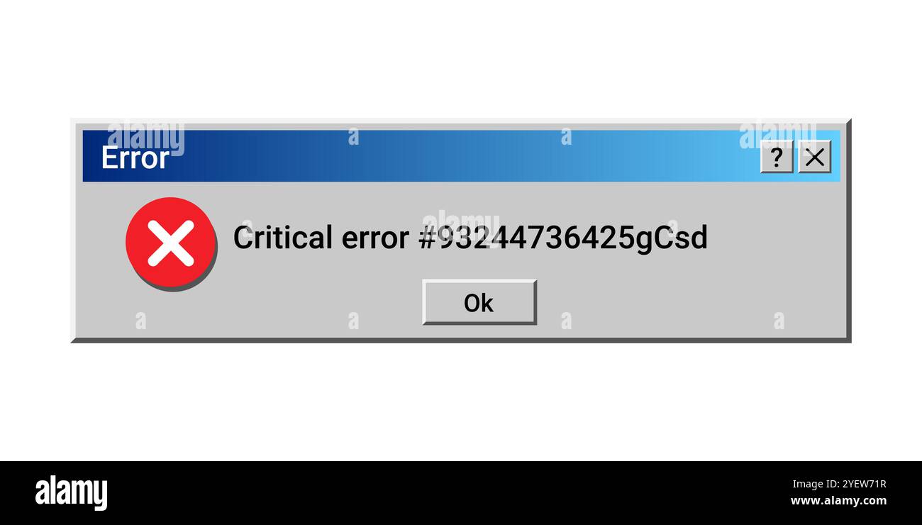 Computer warning pop up Stock Vector Images - Alamy