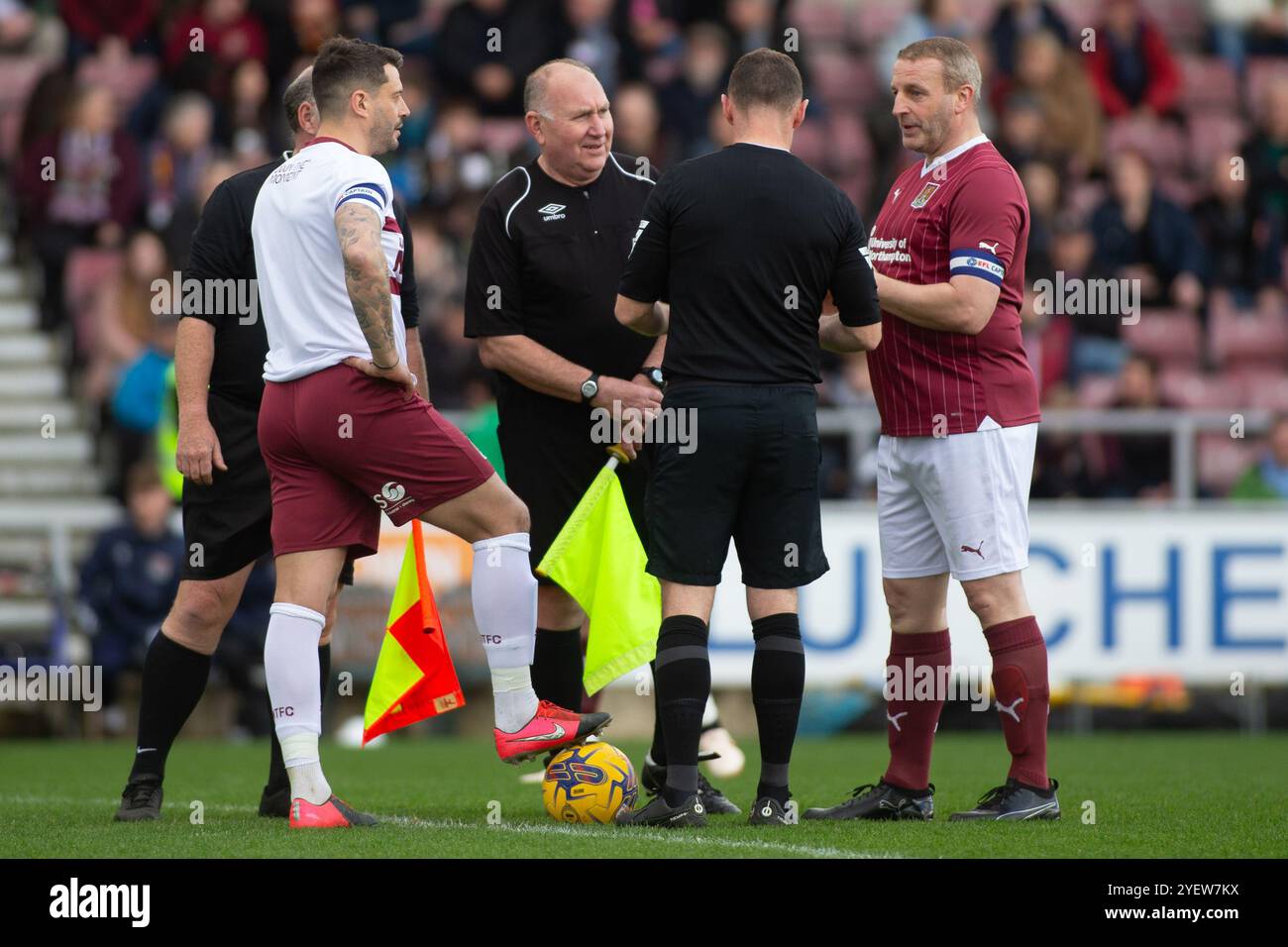 Northampton, England - Mar 17 2024: Marc Richards and Josh Low meet to ...