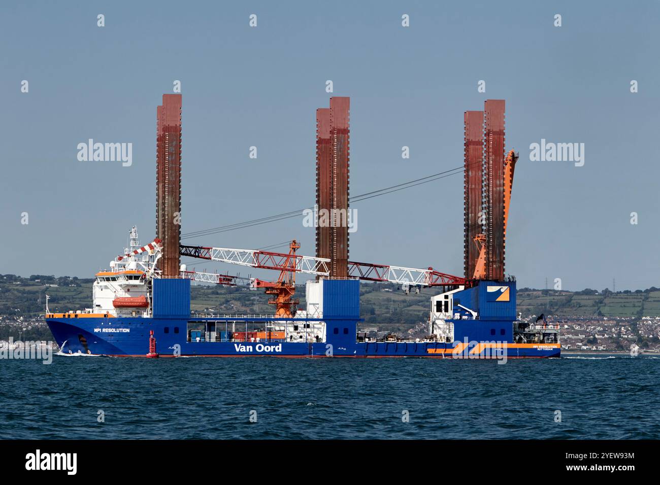mpi resolution wind turbine installation ship entering shipping channel ...