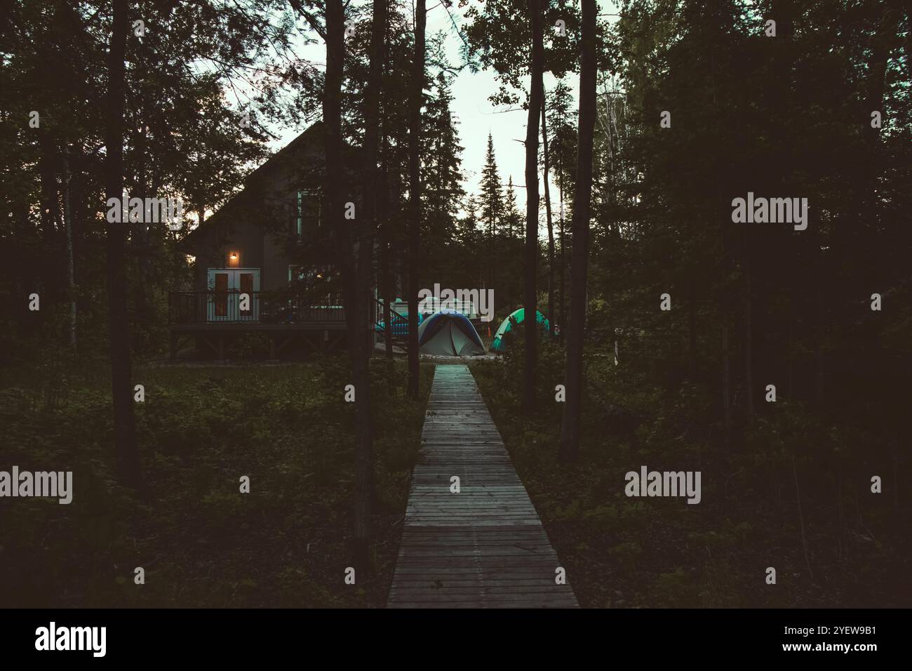 Family cabin dock hi-res stock photography and images - Alamy
