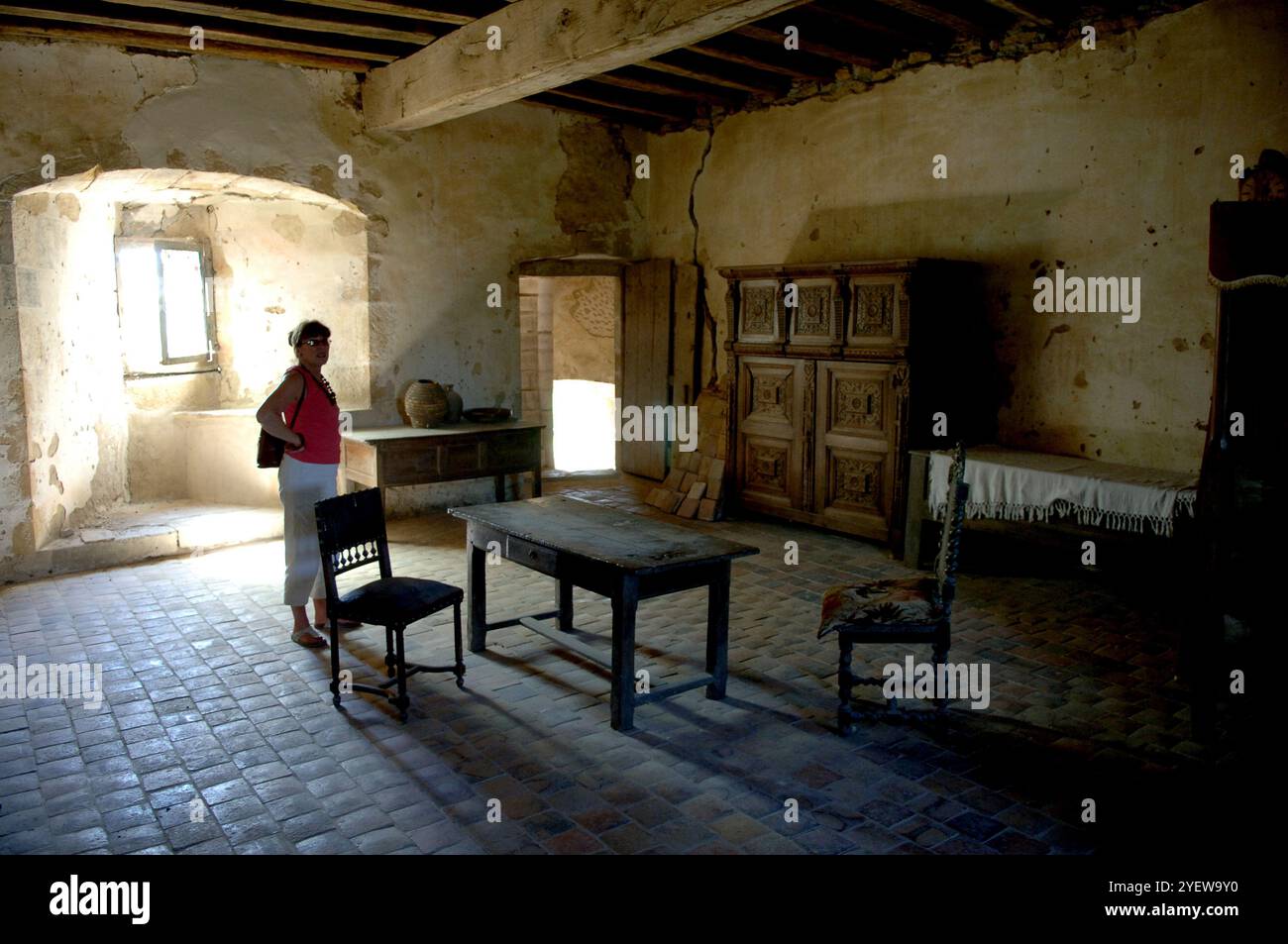 The Château de Sarzay a 14th-century castle Stock Photo - Alamy