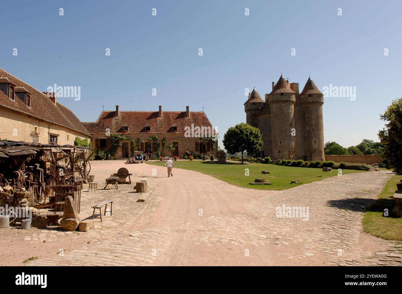 The Château de Sarzay is a 14th-century castle Stock Photo - Alamy