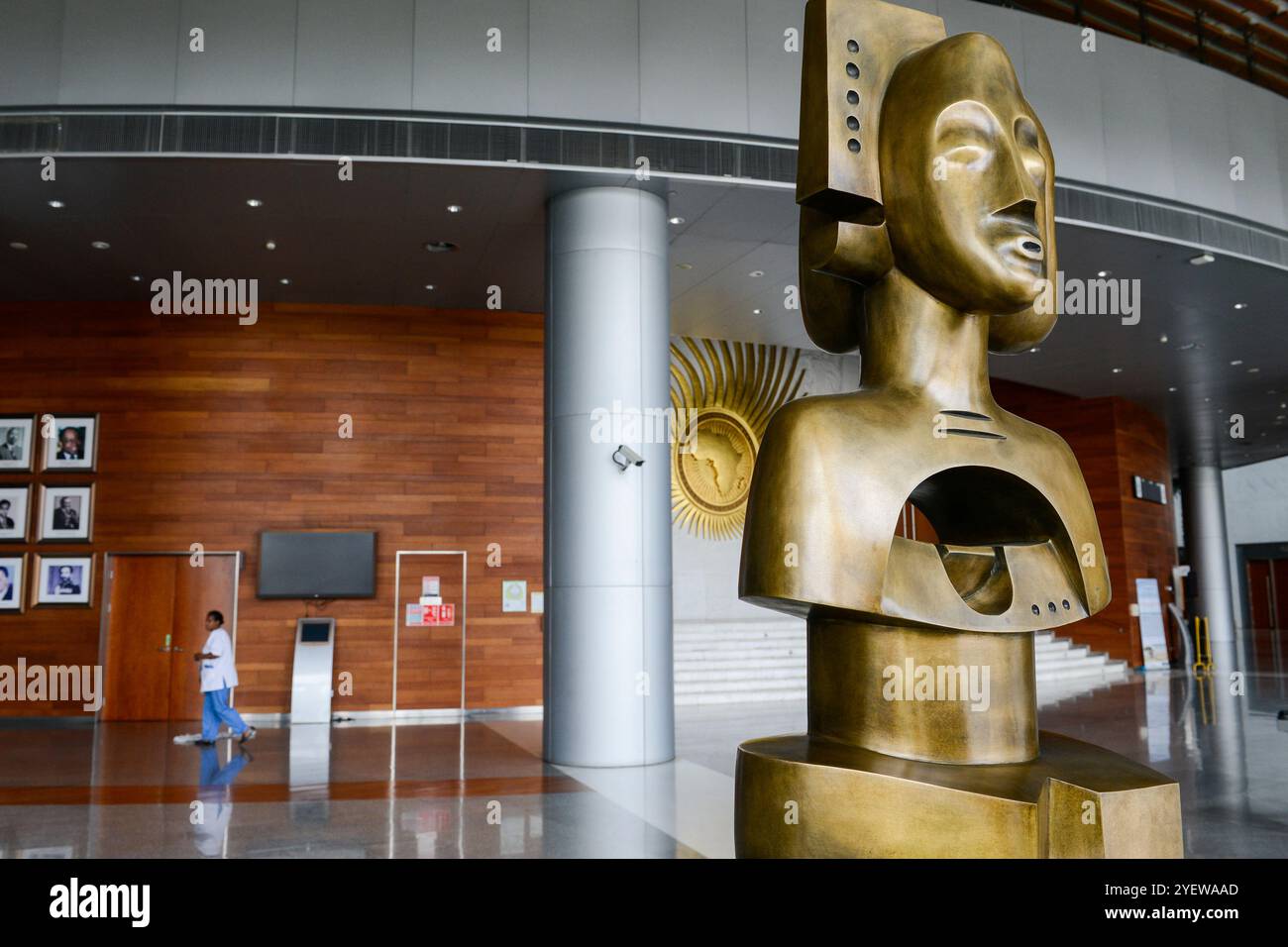 ETHIOPIA Addis Ababa, AU African Union building, foyer / AETHIOPIEN ...