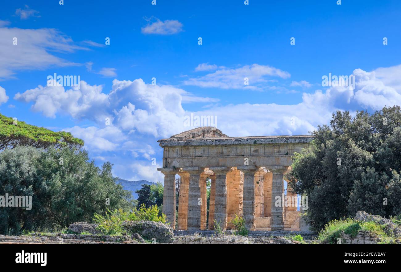 Temple of Neptune at Paestum in Italy Stock Photo - Alamy