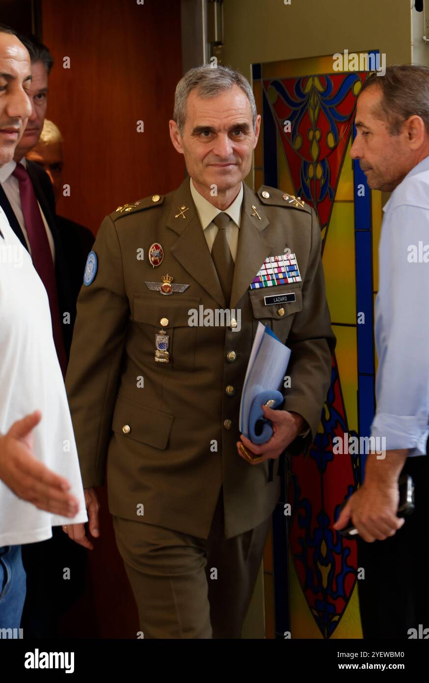 Ain El Tine, Lebanon. 01st Nov, 2024. Major General Aroldo Lazaro Saenz, Head of Mission and ...