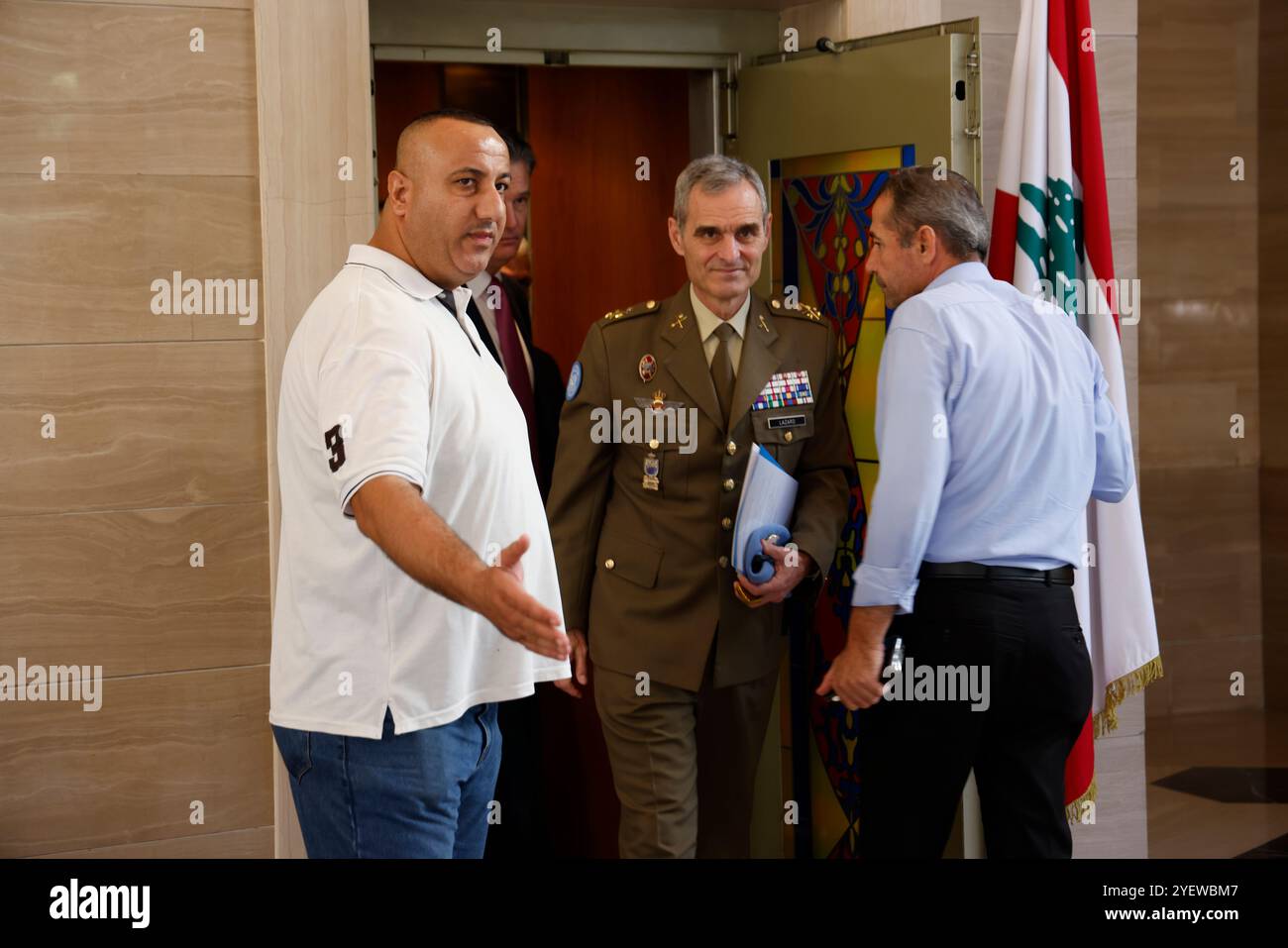 Ain El Tine, Lebanon. 01st Nov, 2024. Major General Aroldo Lazaro Saenz, Head of Mission and ...