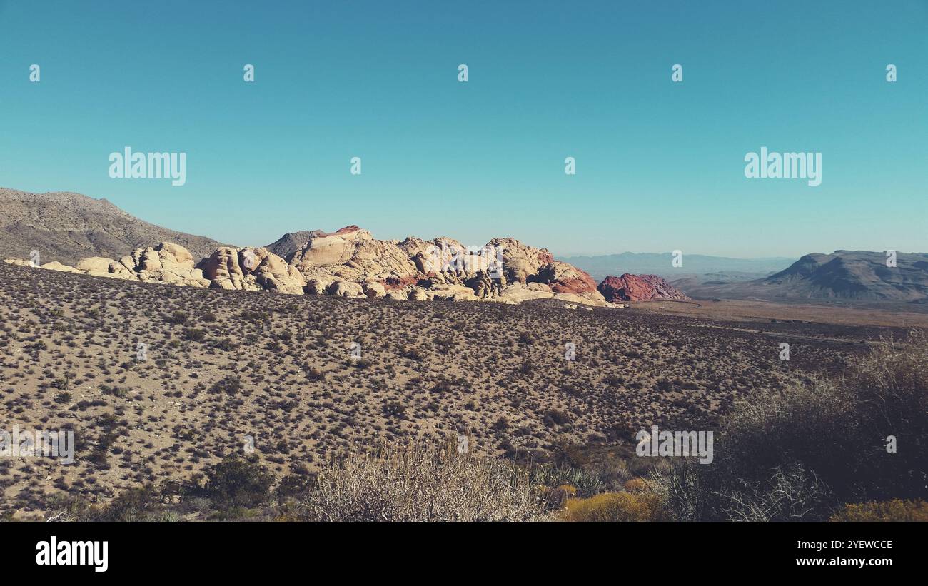 A view of a geological rocky mountain formation located inside Red Rock ...