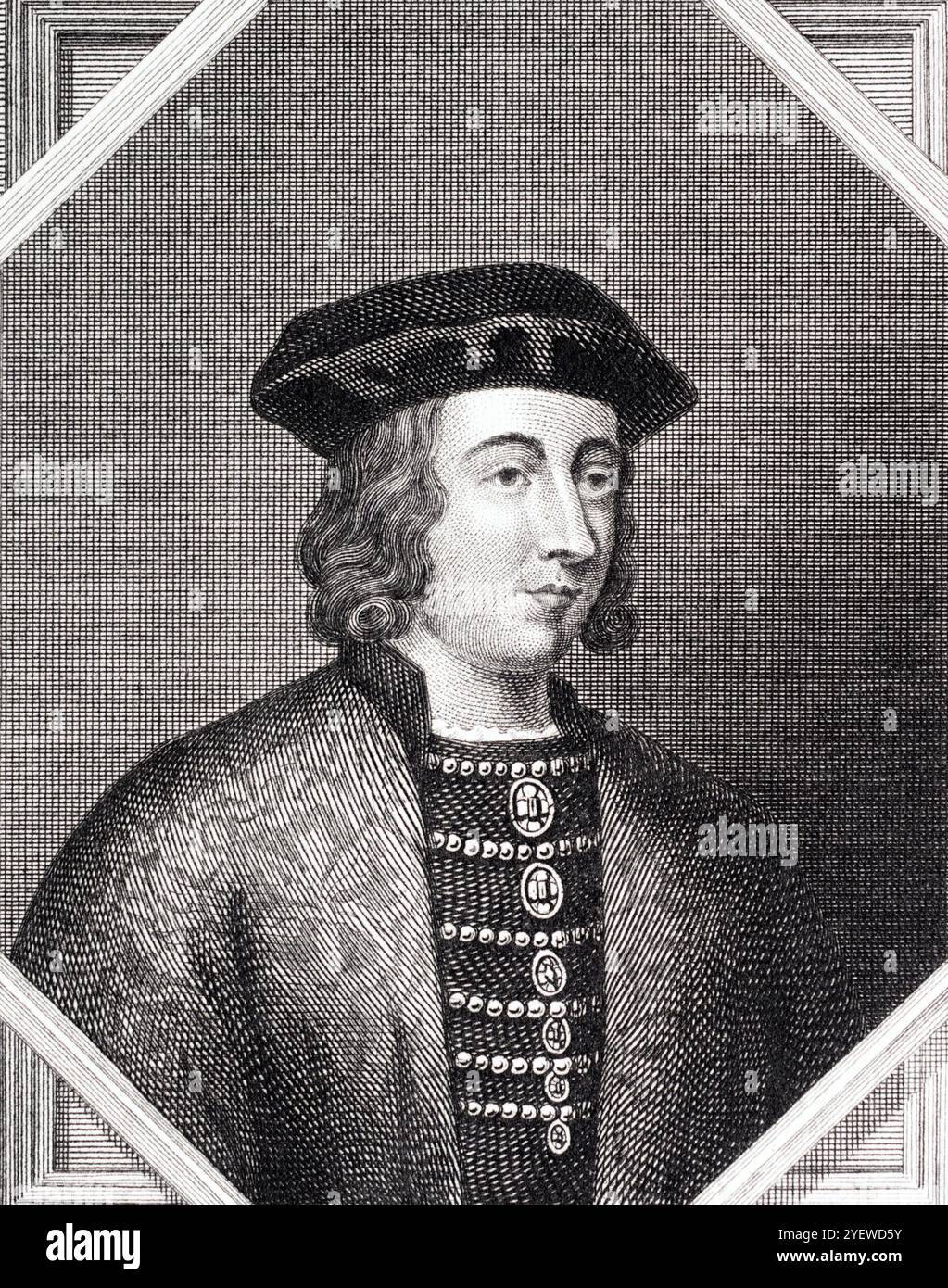 King Edward IV of England (1442–1483), from an engraving c. 1804 Stock ...