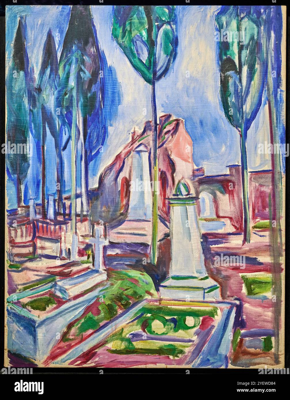 La tomba di P.A.Munch a Roma ( P.A.Munch’s grave in Rome ) - olio su ...