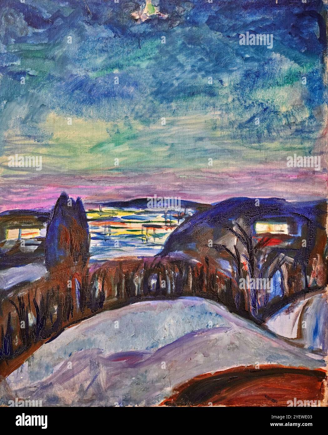 Notte stellata ( Starry night ) - olio su tela - Edward Munch - 1922/ ...
