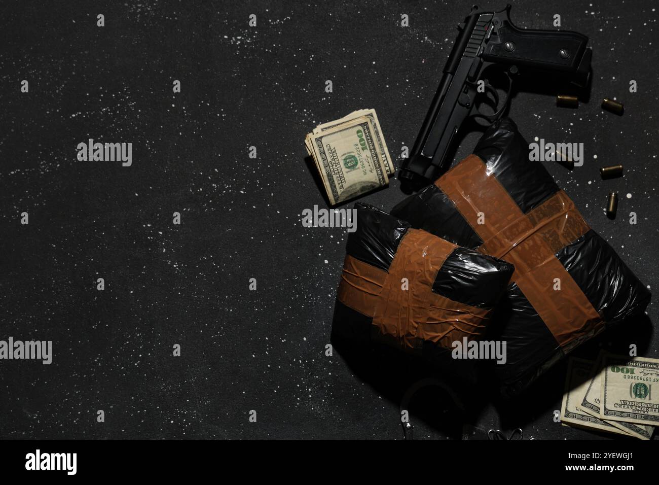 Gun drugs money drug dealer hi-res stock photography and images - Alamy
