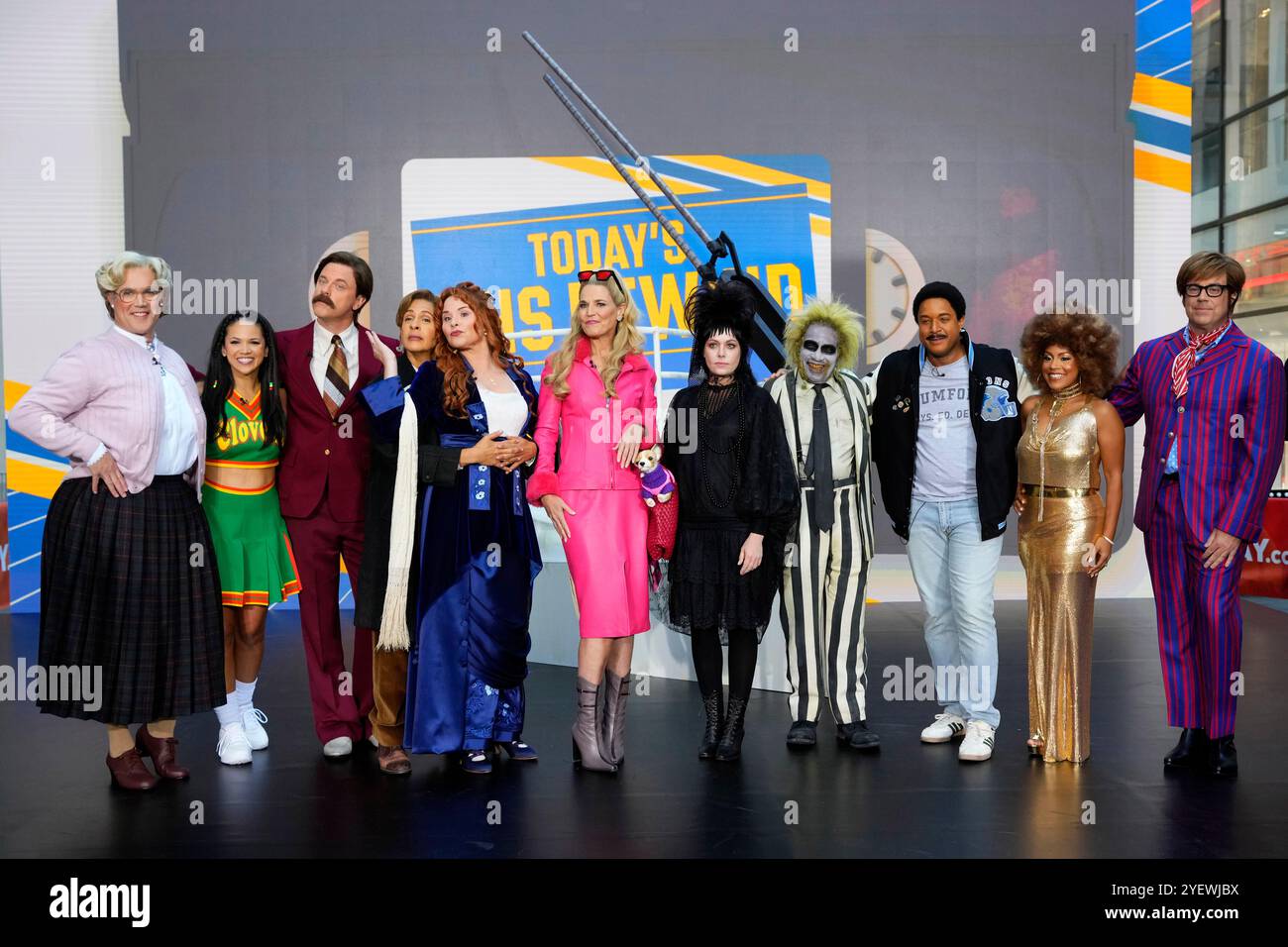 Peter Alexander, from left, Laura Jarrett, Willie Geist, Hoda Kotb ...