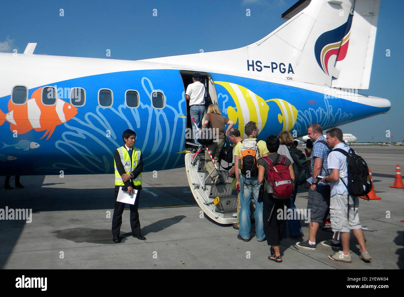 Bangkok Airways. Luang Prabang Airport. Laos Stock Photo - Alamy