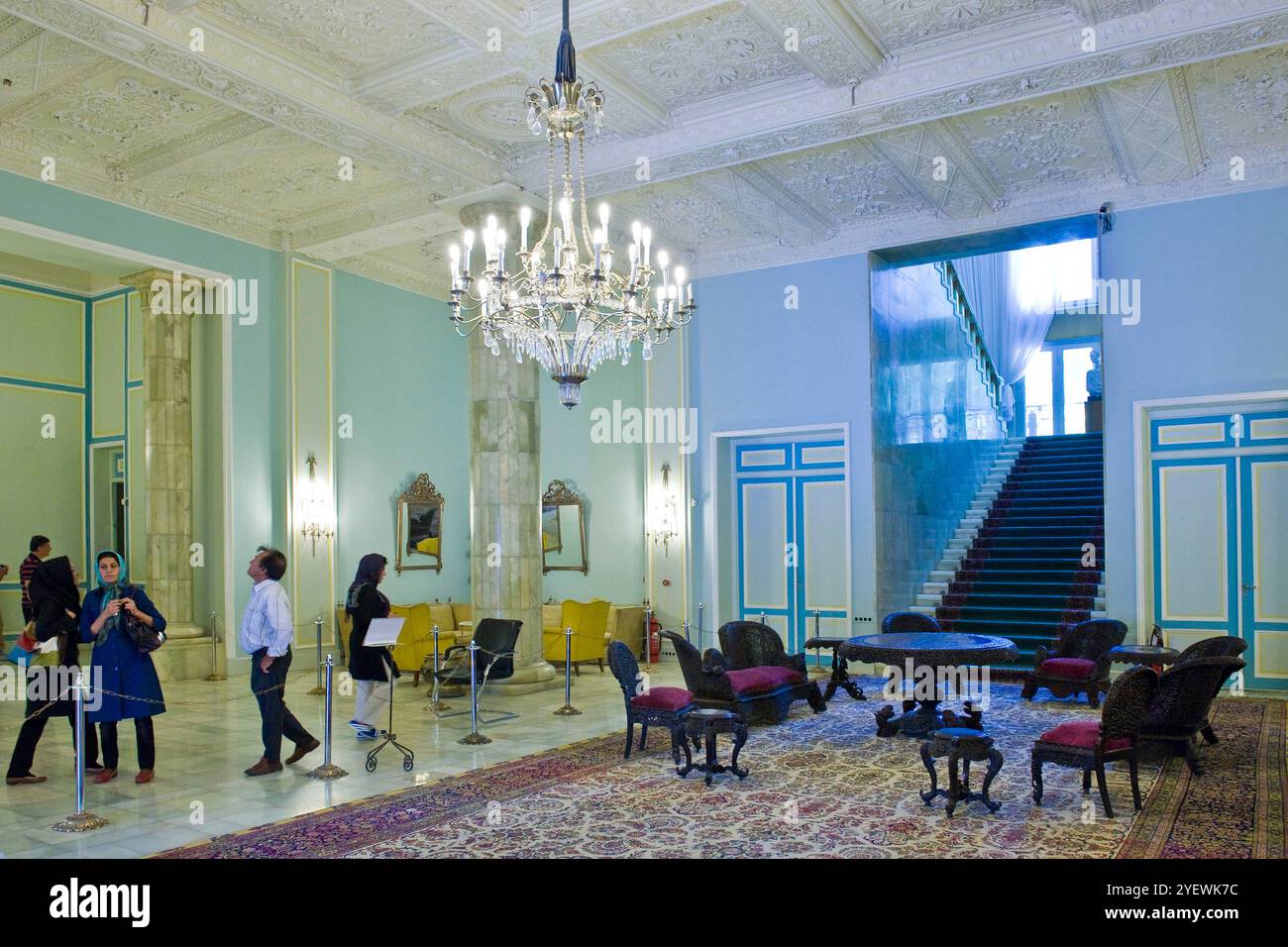 Iran. Tehran. Saad Abad Palace Complex. Mellat Palace Stock Photo - Alamy