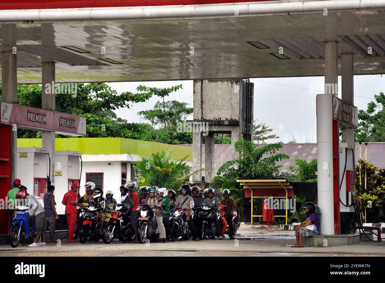 Indonesia. Sumba Island. Gasoline Station Stock Photo - Alamy
