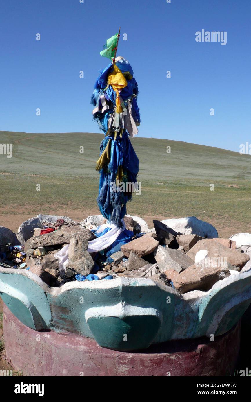 Buddhist Temple. Elsen. Mongolia Stock Photo - Alamy