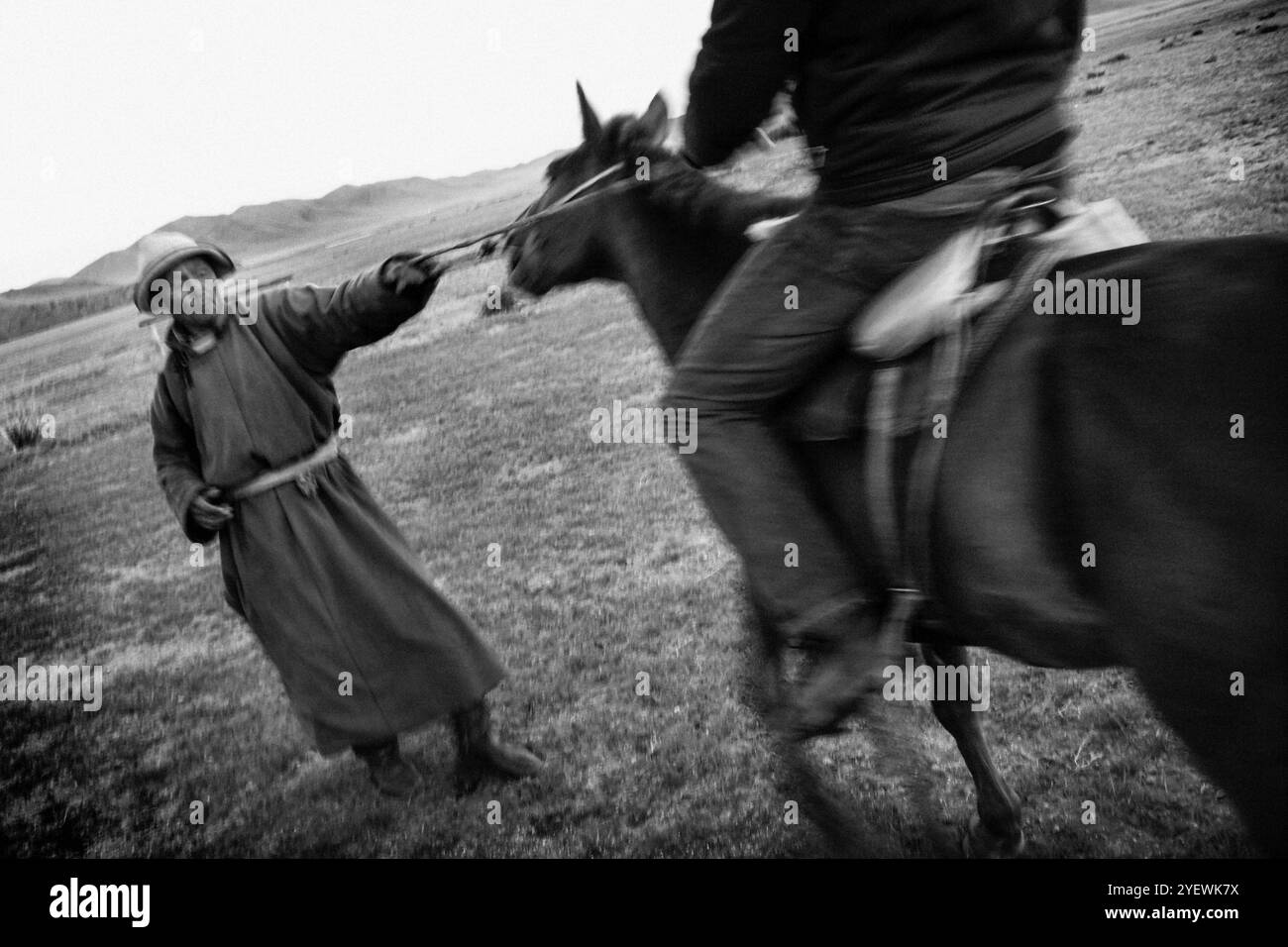Horse Trekking. Gun Galuut. Mongolia Stock Photo - Alamy