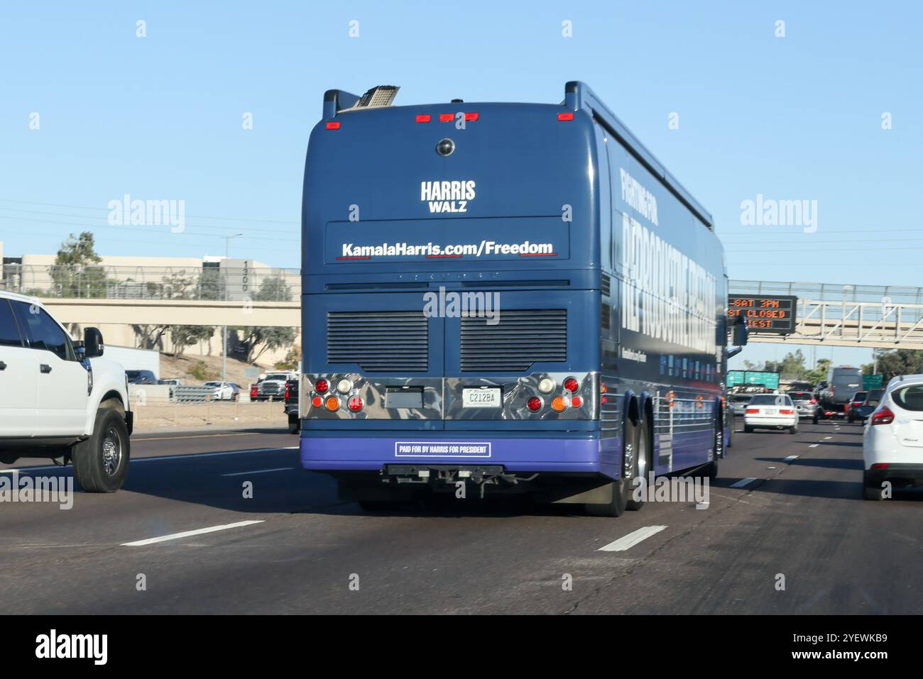 Phoenix, USA. 31st Oct, 2024. The Harris-Walz “Fighting for ...