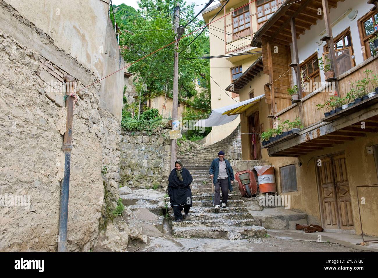 Iran. Azerbaijan Region. Masuleh Stock Photo - Alamy
